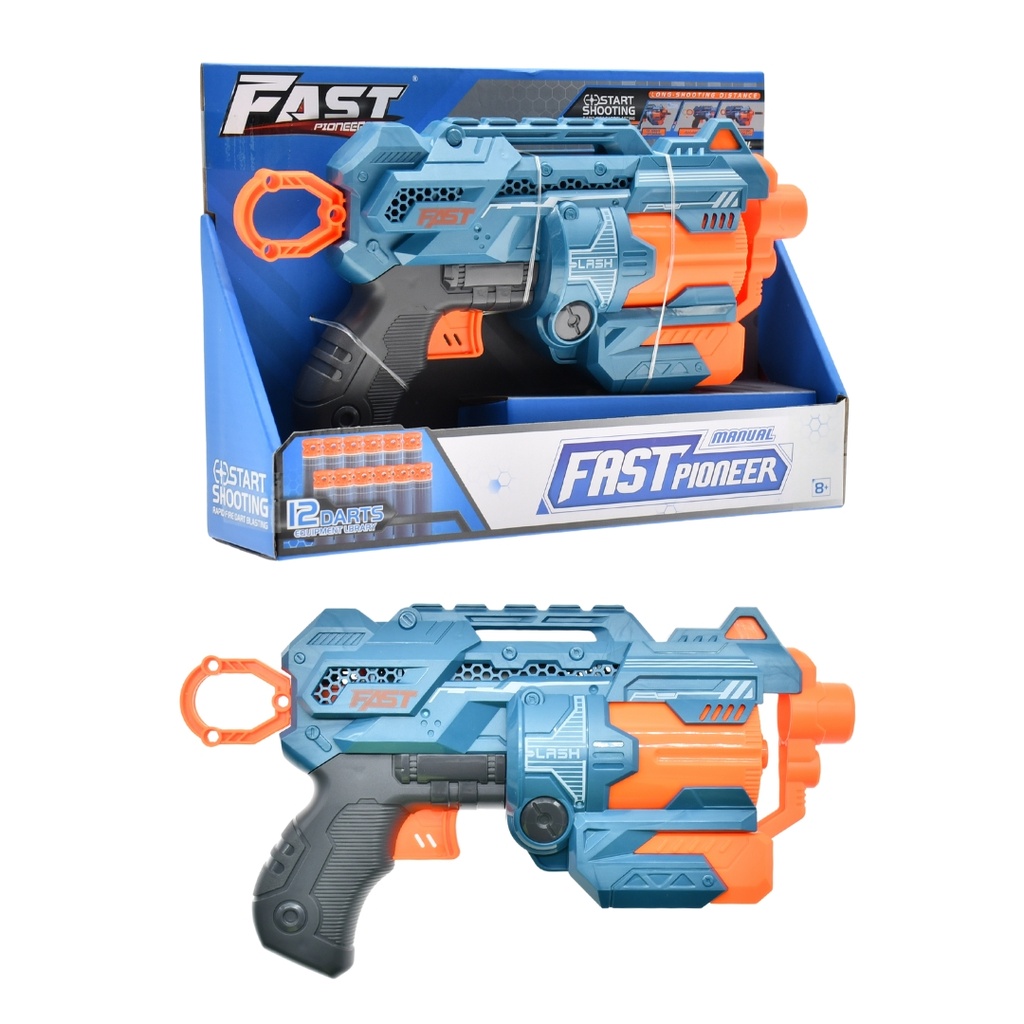 Fast Pioneer Soft Bullet Manual Toy Gun | Reydon Sports Plc